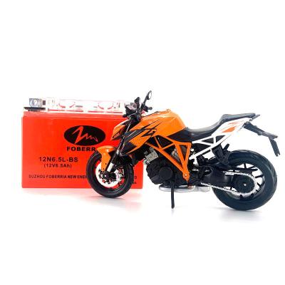 Quality 2.31kg Small 12v Motorcycle Battery 6.5Ah Rechargeable Sealed Lead Acidfor sale