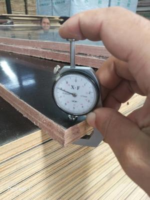 China 1220*2440*18mm black finger joint core wbp glue film faced plywood for sale