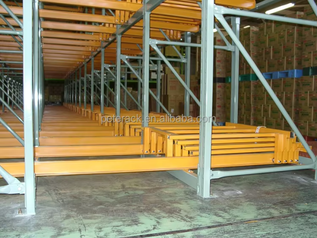 Push Back Racking installation process