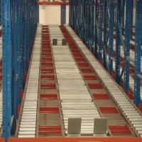 China CE Certified Gravity Roller Pallet Rack System 2000kg Capacity for Warehouse Storage for sale