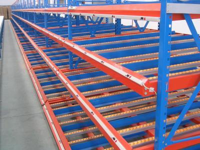 China Anti Corrosion Carton Flow Rack 4 Levels Industrial Warehouse Flow Racks for sale