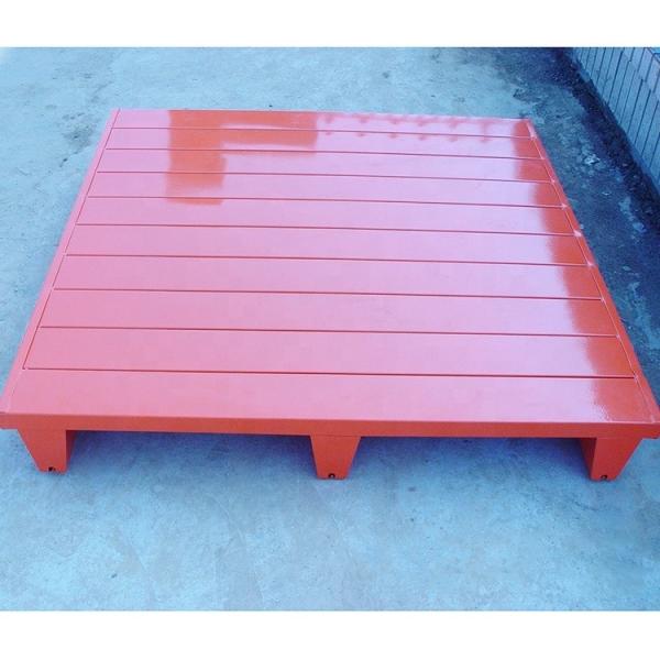 Quality Stackable Steel Pallets 1 Layer Plate Type Storage Racking Accessories for sale