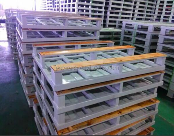 Quality Stackable Steel Pallets 1 Layer Plate Type Storage Racking Accessories for sale