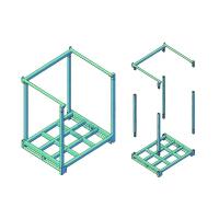 China Heavy Duty Stackable Pallet Racks - Custom Steel Warehouse Storage with 20-Day Delivery & OEM Options for sale