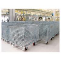 China Collapsible Steel Mesh Storage Cages - Customizable 20-Day Delivery Folding Stackable Baskets for sale