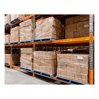 China Heavy Duty Double Deep Pallet Rack  Steel Industrial Pallet Shelves For Warehouse for sale