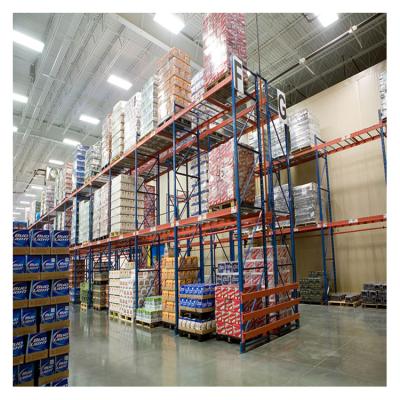 중국 파란 팔레트 저장 랙 산업용 중공 금속 선반 판매용