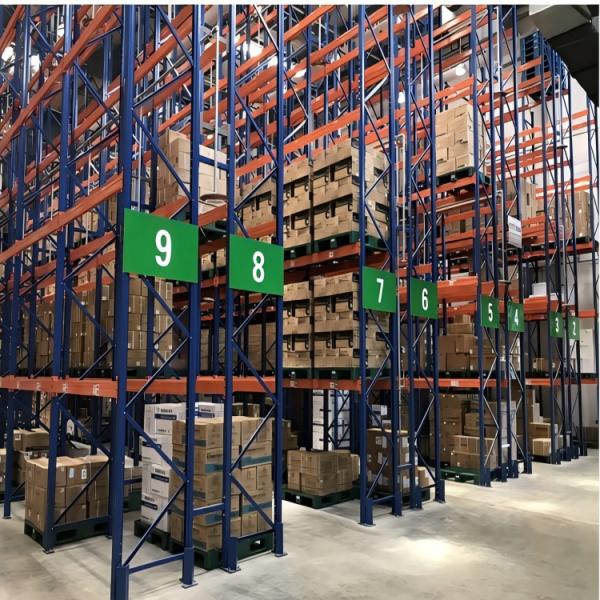 Quality Warehouse Heavy Duty Pallet Rack Shelving VNA Very Narrow Aisle Racking System for sale
