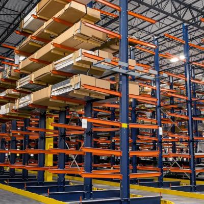 China Industrieel kantileverrek voor het opslaan van pijpen 24-60 inch armen Te koop