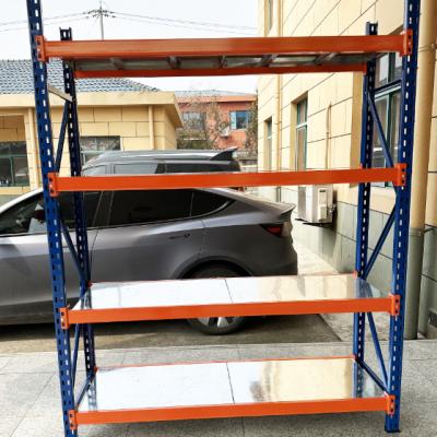 China 300 kg Boltless Medium Duty Long Span Racking System voor toegang tot de vorklift Te koop