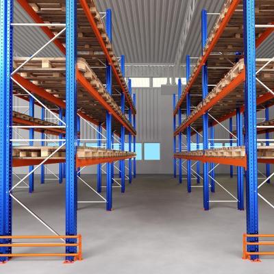 中国 無ボルト鋼パレットラック 500~2000kg 容量 産業用貯蔵庫 販売のため