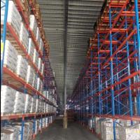 China Push Back Pallet Racking System High Density Storage Rack 4000-21000kg Capacity for sale