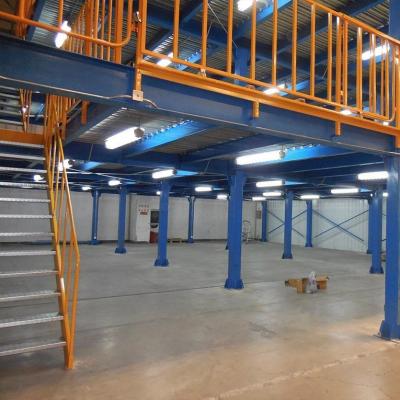 China Q235B High Strength Steel Multi Tier Mezzanine Platform Warehouse Storage Rack System for sale