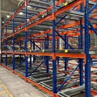 China Customizable Push Back Pallet Racking 4000-21000kg Capacity High Density Steel Storage for sale