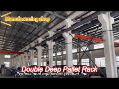 heavy duty double deep pallet rack  steel industrial pallet shelves for warehouse