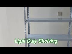 cold rolled steel light duty shelving space saving metal shelves