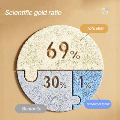 China Superior Absobency Cat Litter Tofu  Bentonite Eco Friendly Tofu Based Cat Litter for sale