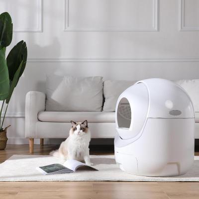 China ROHS Automatic Pet Litter Box 670mm Multiple Sensors Smart  Auto Clean Cat Litter Box for sale