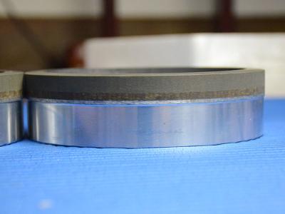 China Rueda de diamante de la muela abrasiva del diamante para el pulido del ribete de la placa de cristal en venta