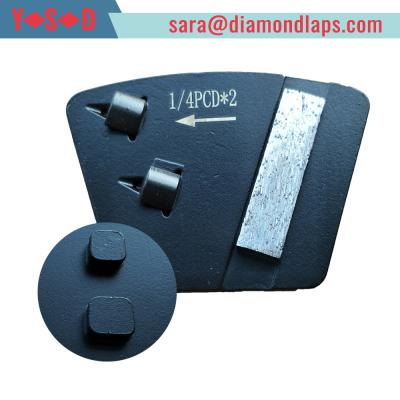 China Ronda cuarta doble PCD del trapezoide con 16/18 barra del segmento del diamante de la arena para la máquina de pulir del STI en venta