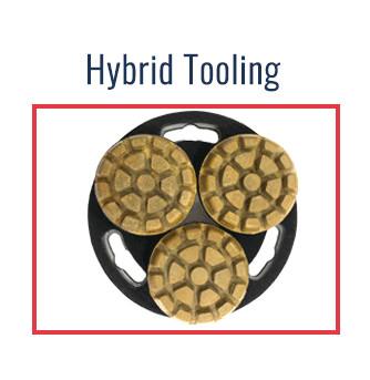 Hybrid diamond tooling transactional diamond pads
