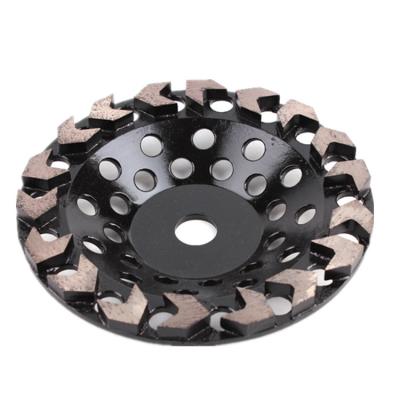 China 7 rueda dividida en segmentos Flecha-formada de Diamond Grinding de la pulgada 180m m para moler el granito duro, mármol en venta