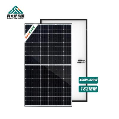 Quality 420 Watts 182*91mm Efficient Solar Panels With 3 Bypass Diodes 30/35mm Framefor sale