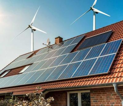 China 10KW Sistema de gerador de energia eólica de três fases 380VAC com integração de painéis fotovoltaicos à venda