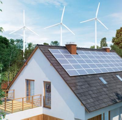 China Flange Pole Connection 10kw 380VAC 3 Phase Wind Turbine for On Grid Wind Power System for sale