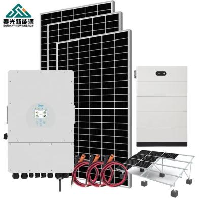 Китай Система хранения солнечной энергии для дома мощностью 5000 Вт с монокристаллическими кремниевыми панелями продается