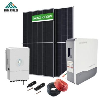 China Roof Mounting Pv Hybrid Solar Home System Hybrid Solar Battery System for sale