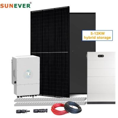 Китай Гибридный режим Солнечная система мощностью 5 кВт 6 кВт 8 кВт 10 кВт с солнечной панелью мощностью 410-700 Вт продается