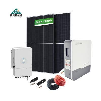 Cina 48Vdc Universale 12kw Sistema solare ibrido Sistema solare luminoso per la casa in vendita