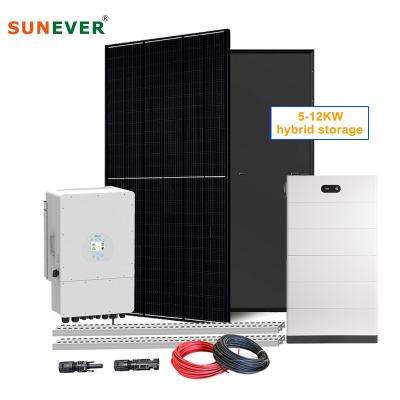 Cina 6kw 10kw sistema di pannelli solari per la casa piombo acido gel batteria CE certificato in vendita