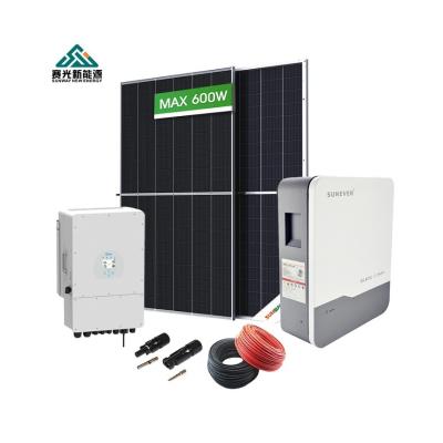 China 8kw 10kw 12kw Hybride zonne-energiesysteem voor thuis met Deye Growatt Afore Storage Inverter Te koop