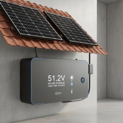 China 51.2v Solar Storage Battery Home Temperature Storage Solar Panel Powered Energy Storage for Residential Solar Power Systems for sale