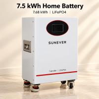 Quality SUNEVER 7.68kWh 25.6V 300Ah LiFePO4 Lithium Solar Battery for Home Energy for sale