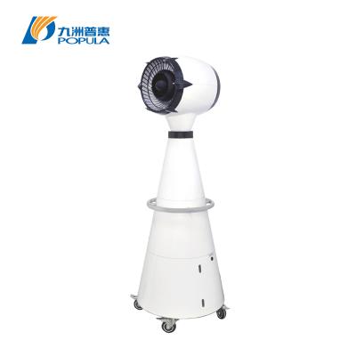 China Mobile Pressure Type Misting Cooling Fan IPX5 Waterproof With DC Variable Speed Motor for sale