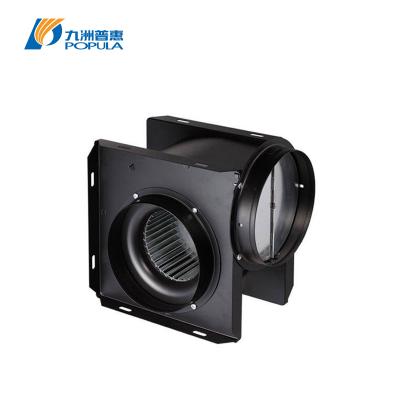 China Large Volume Split Duct Fan Aluminum Frame Cabinet Fan Dual Motor 90 Degree Elbow Type for sale
