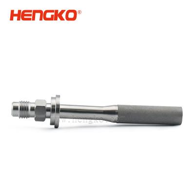 China Sintered stainless steel powder air stone ozone diffuser 0.5 2 5 micro bubble generator for sale