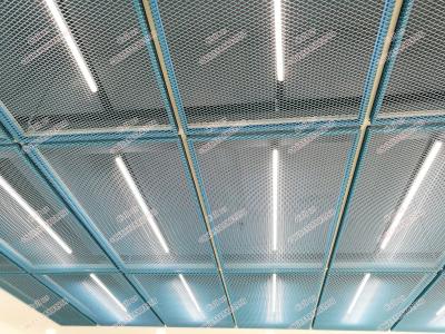 China expanded metal mesh ceiling / decorative expanded metal architectural metal mesh for sale