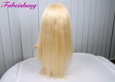 Cina 9A hanno bagnato e diritto serico anteriore biondo indiano ondulato dei capelli umani delle parrucche del pizzo in vendita