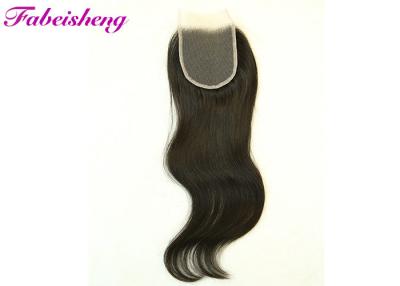 Chine Couleur 100% naturelle de fermeture droite de la dentelle 4*4 de cheveux de Vierge pour des femmes de couleur à vendre