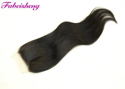 Chine Couleur 100% naturelle de fermeture droite de la dentelle 4*4 de cheveux de Vierge pour des femmes de couleur à vendre