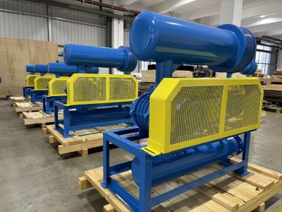 China Three Lobe Type Rotary High Pressure Roots Blower High Efficiency 60-100kpa for sale