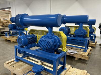China Three Lobe Type Rotary High Pressure Roots Blower High Efficiency 60-100kpa for sale