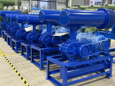 China Three Lobe Type Rotary High Pressure Roots Blower High Efficiency 60-100kpa for sale