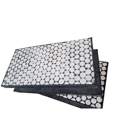 China Ceramic Abrasion Resistant Lining Plate Rubber Chute Liners Mining for sale