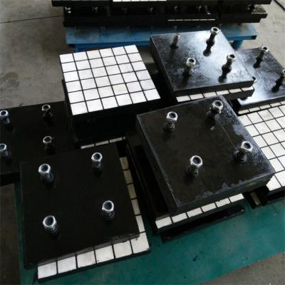 China Antieffectalumina Ceramische Voerings Rechthoekige Ceramische Rubber Samengestelde Voering Te koop