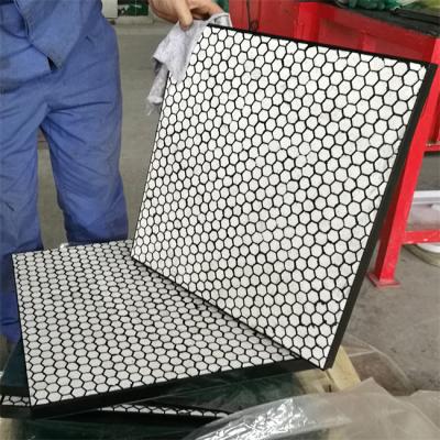 Cina La fodera ceramica dell'allumina calda di vulcanizzazione ha saldato i rivestimenti ceramici industriali per minerale in vendita